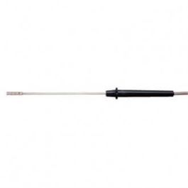 RTD PT100 thermocouple probe with shaft length: 200 mm, round-tip ...